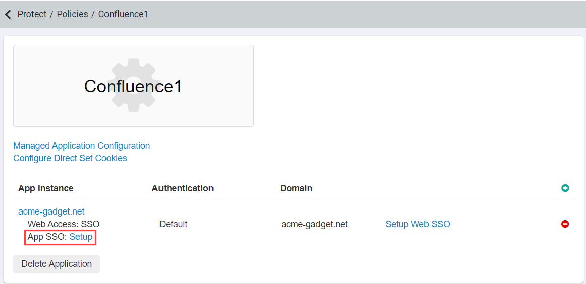 Configuring SSO for custom application